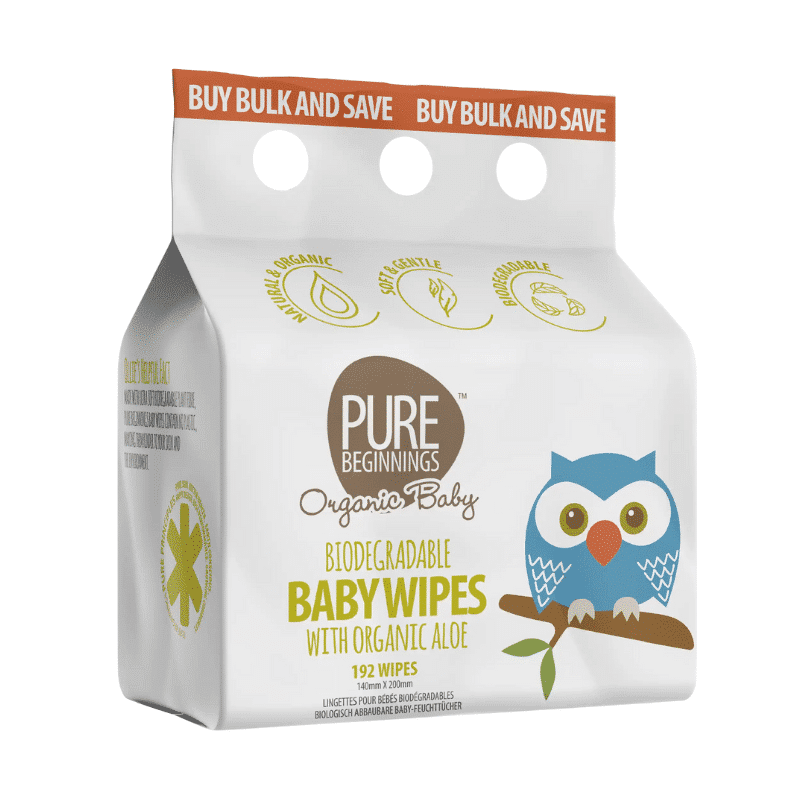 Pure Beginnings Biodegradable Baby Wipes - 192 Wipes 3 Pack | Buy ...