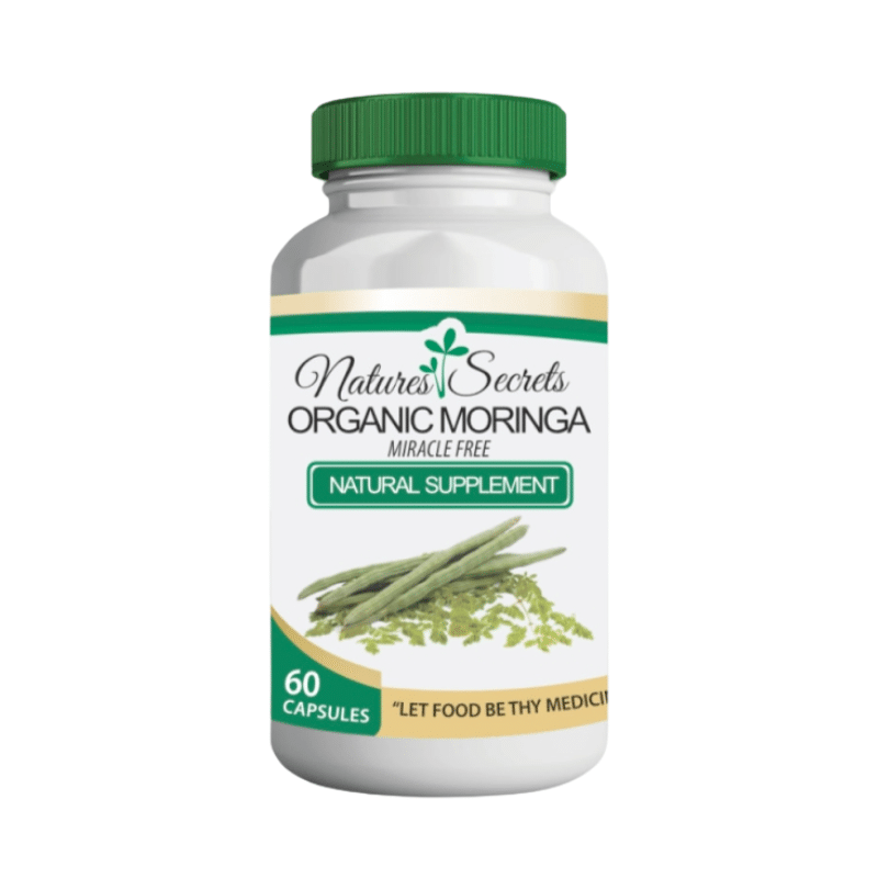 Buy Nature's Secrets Organic Moringa Capsules 60 Online | Anadea