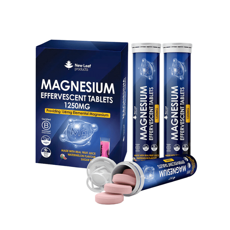 Buy New Leaf Magnesium Effervescent Tablets 60 Online | Anadea