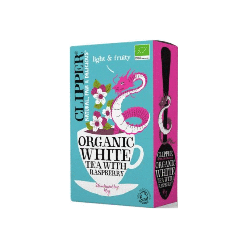 Buy Clipper Organic White Tea with Raspberry 20 Online | Anadea