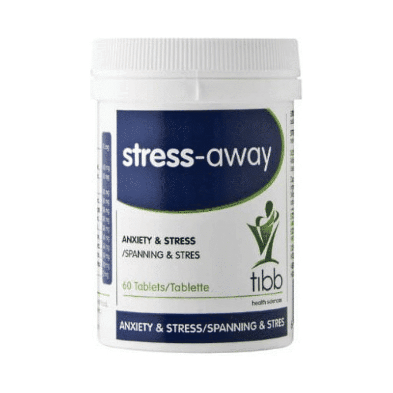 Buy Tibb Herbals Stress Away Tablets 60s Online | Anadea